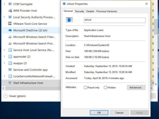 What is sihost.exe process and how sihost.exe works in Windows 10/8/7