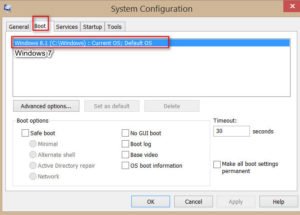 How to delete two operating system choices on startup