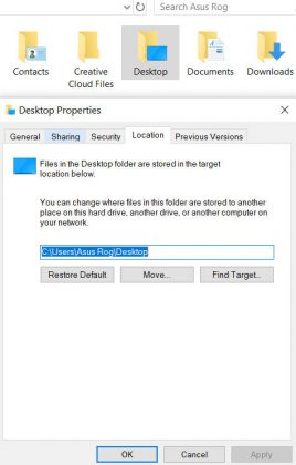 Need more free space ? Guide to change desktop location in Windows